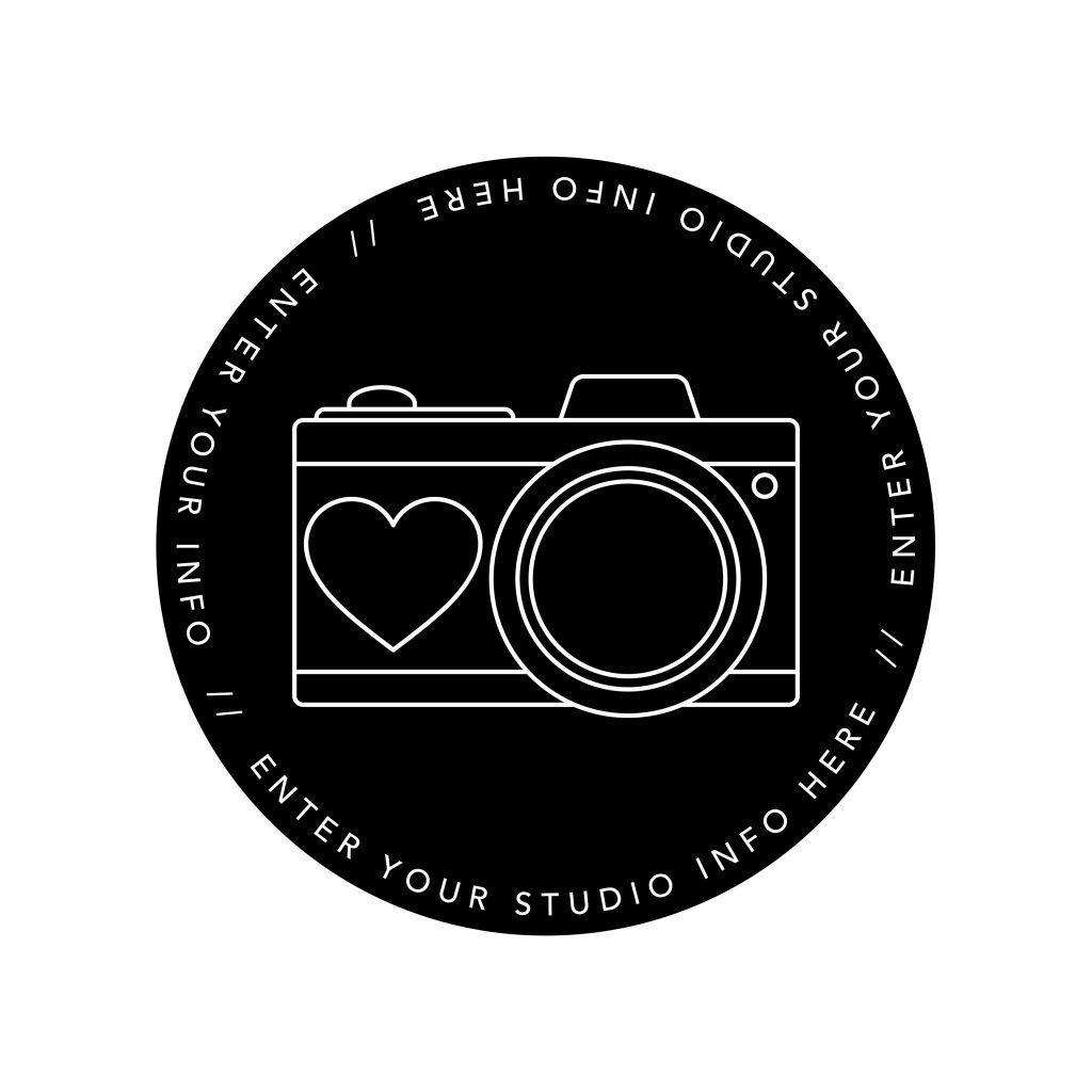 Camera Badge Custom Sticker Template – Senior Style Guide